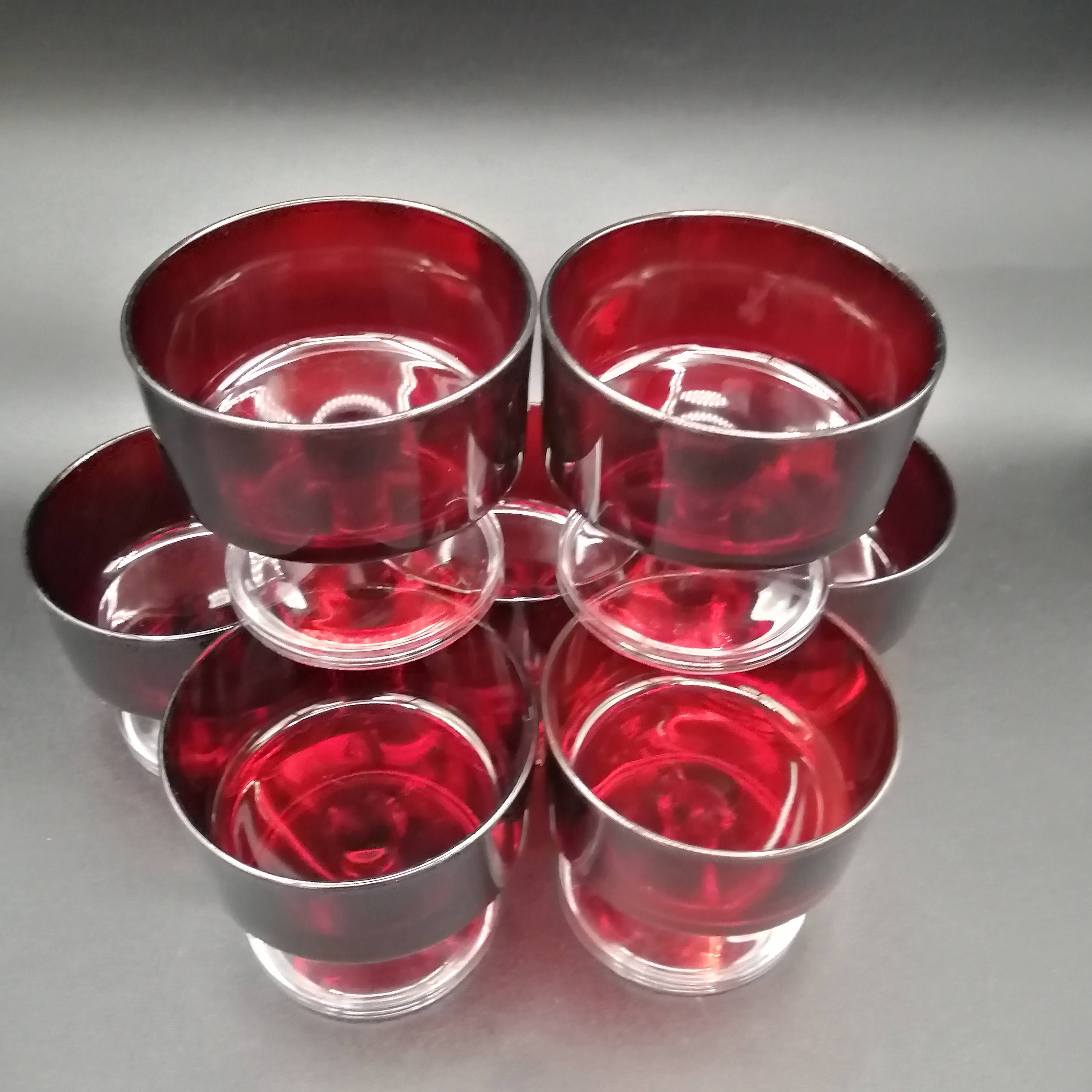 Set of 7 LUMINARC Ruby Red CAVALIER Champagne Dessert - Etsy