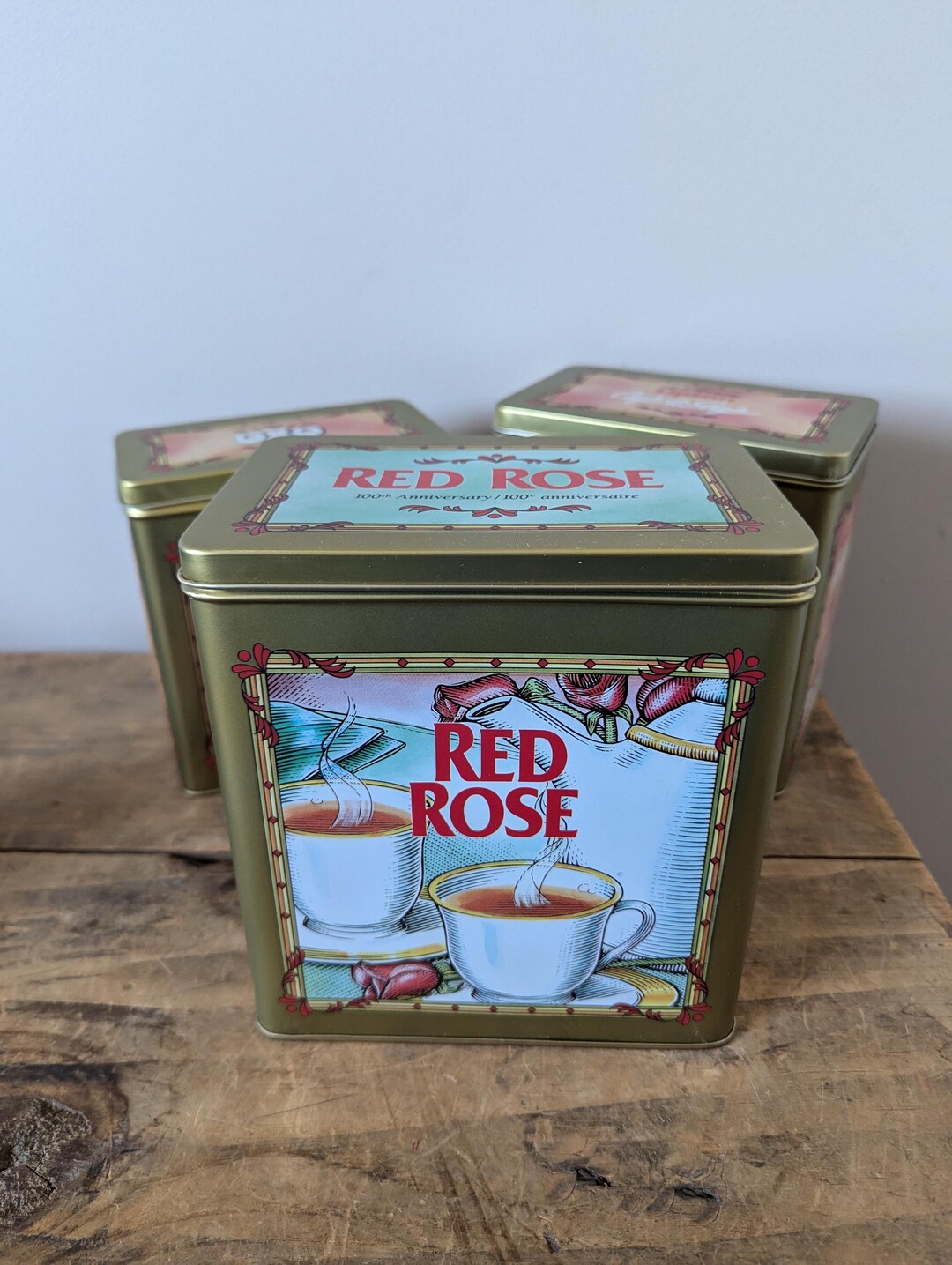 Vintage Nesting TINS, Red ROSE, LIPTONS, and Oxo, Sold Separately - Etsy UK