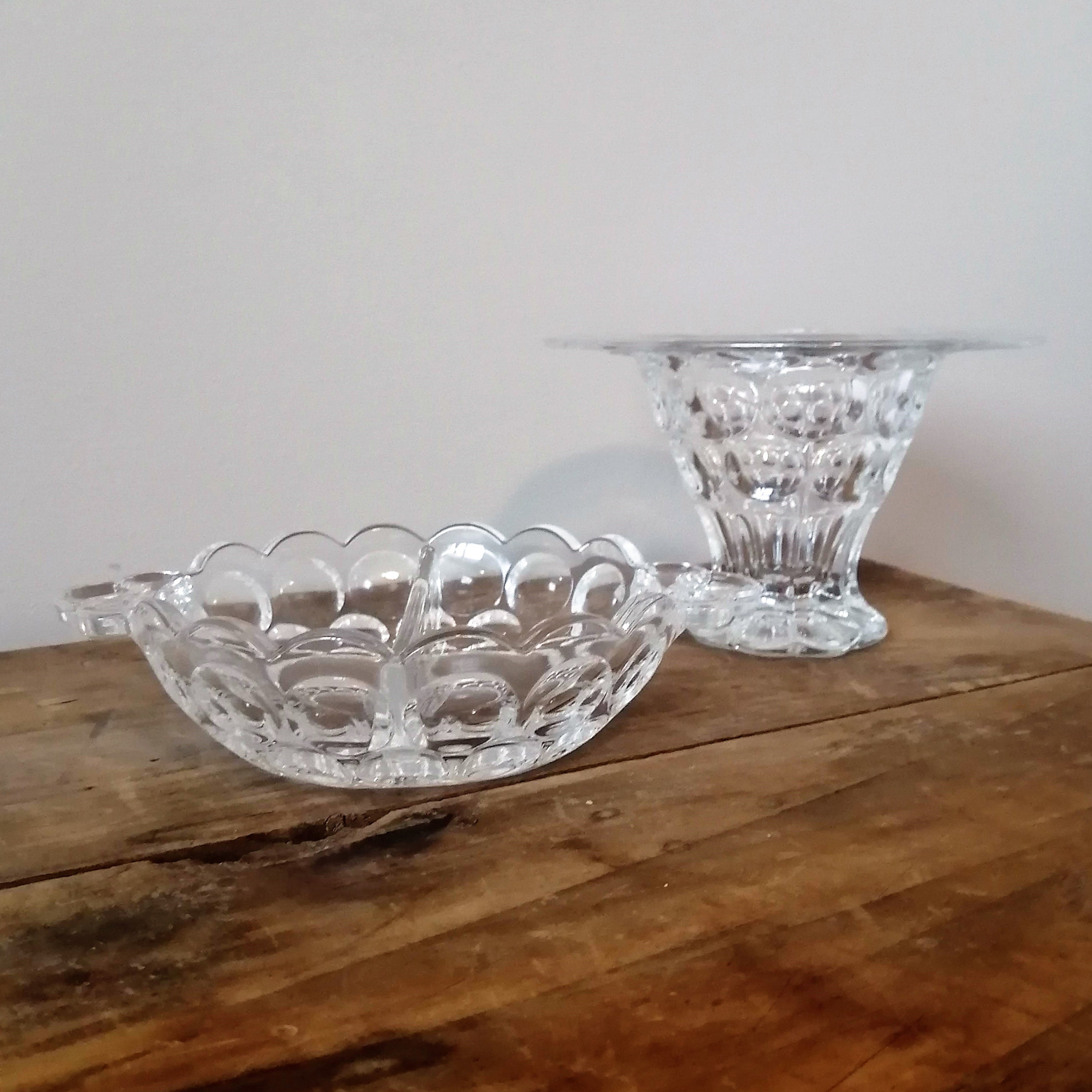 Vintage HEISEY Glass Whirlpool Pattern Pressed Glass Sweet - Etsy