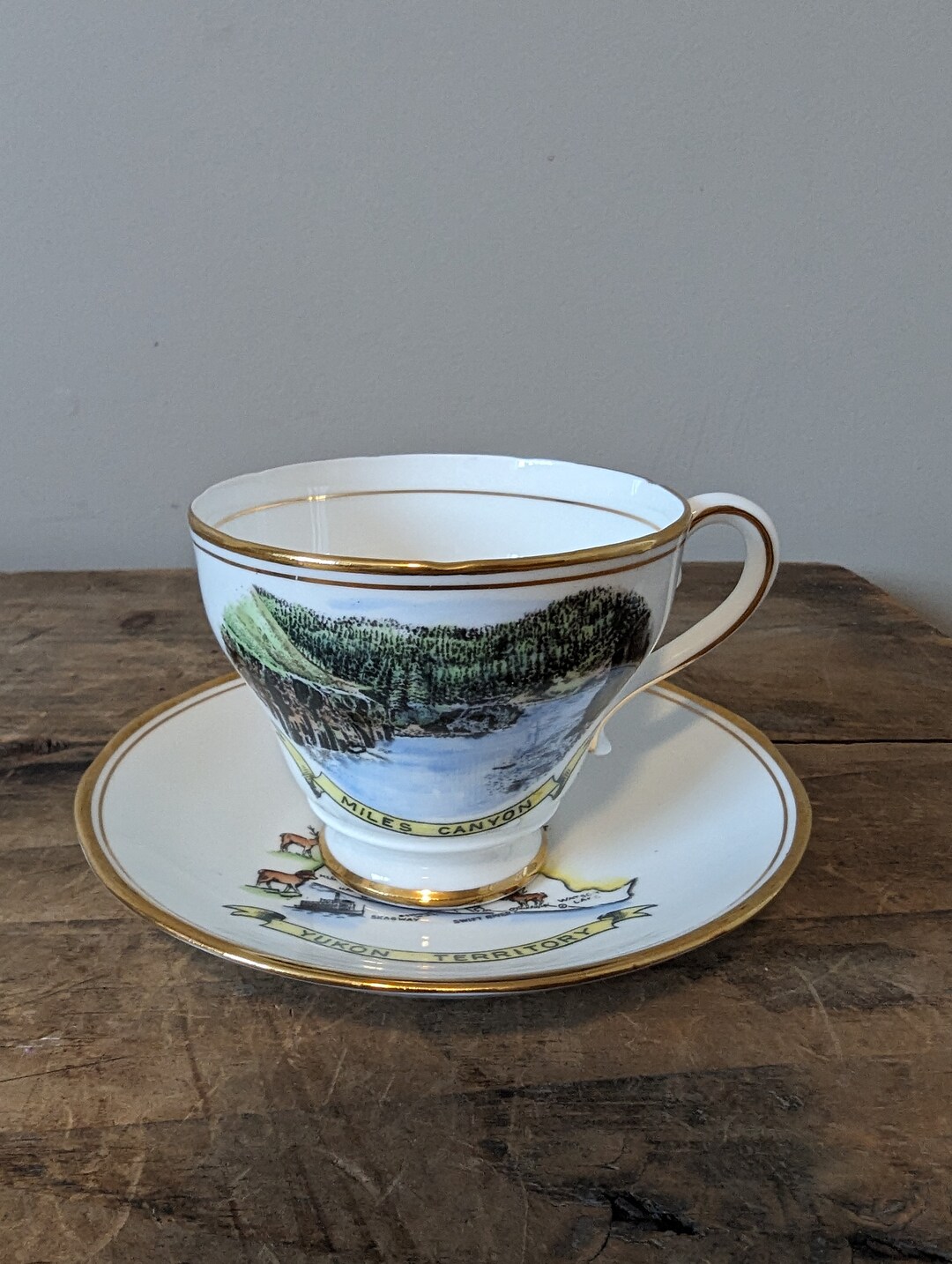 Vintage YUKON Territory TEA CUP and Saucer, Made in England by Royal ...