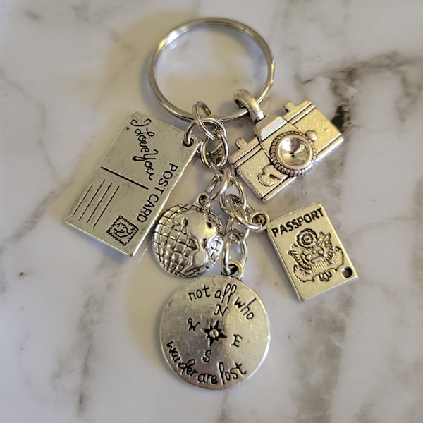 Travel Keychain - Etsy