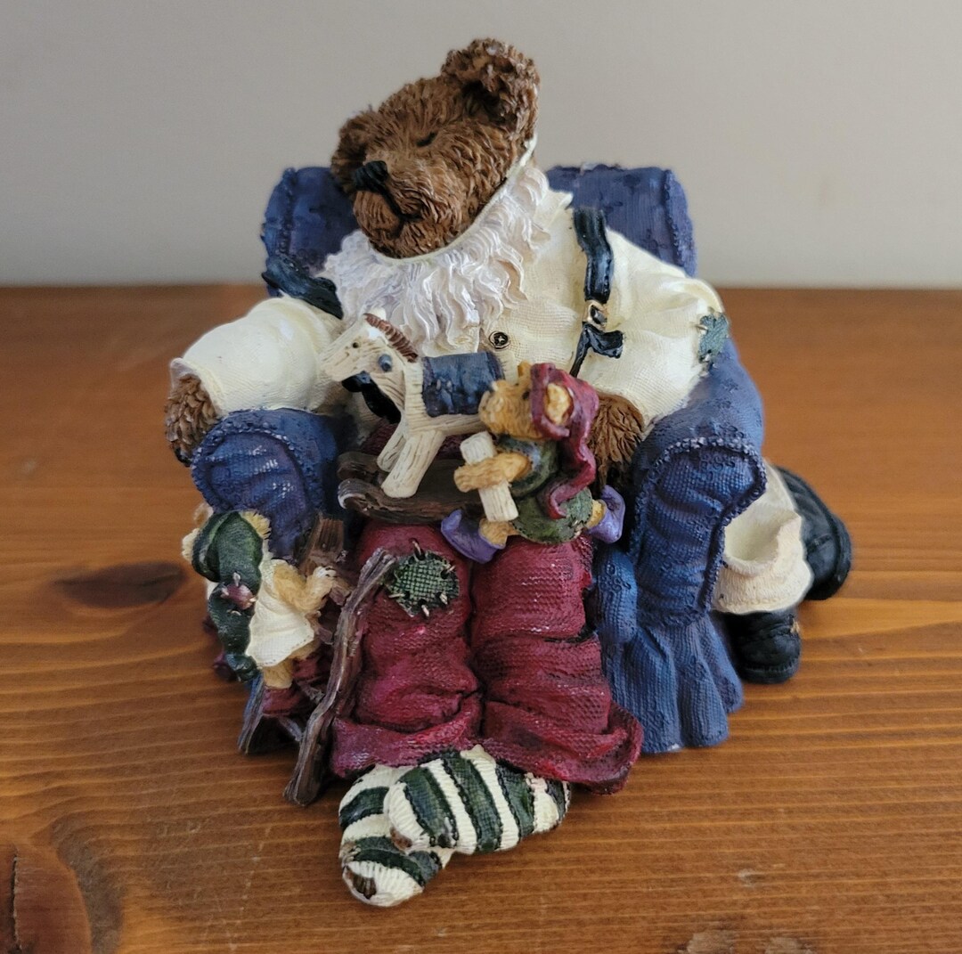 Boyds Bears the Bearstone Collection, Jolly Ol' Saint Snoozen With ...