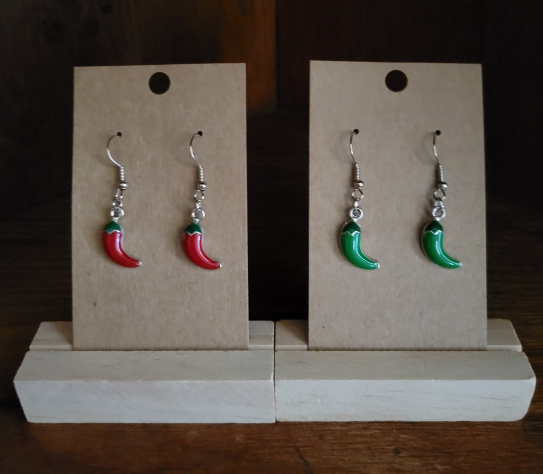 Chili Pepper Earrings - Etsy