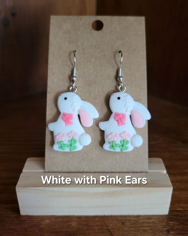 Easter Bunny Earrings - Etsy