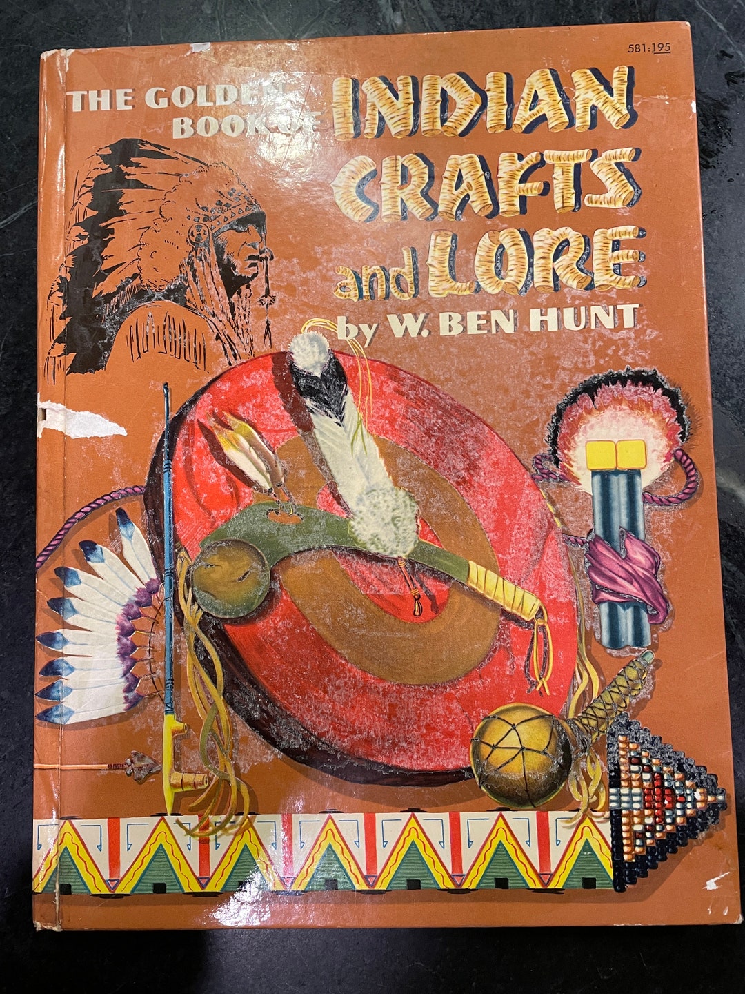 Golden Book of Indian Crafts and Lore W. Ben Hunt HC 1954 1st Edition ...