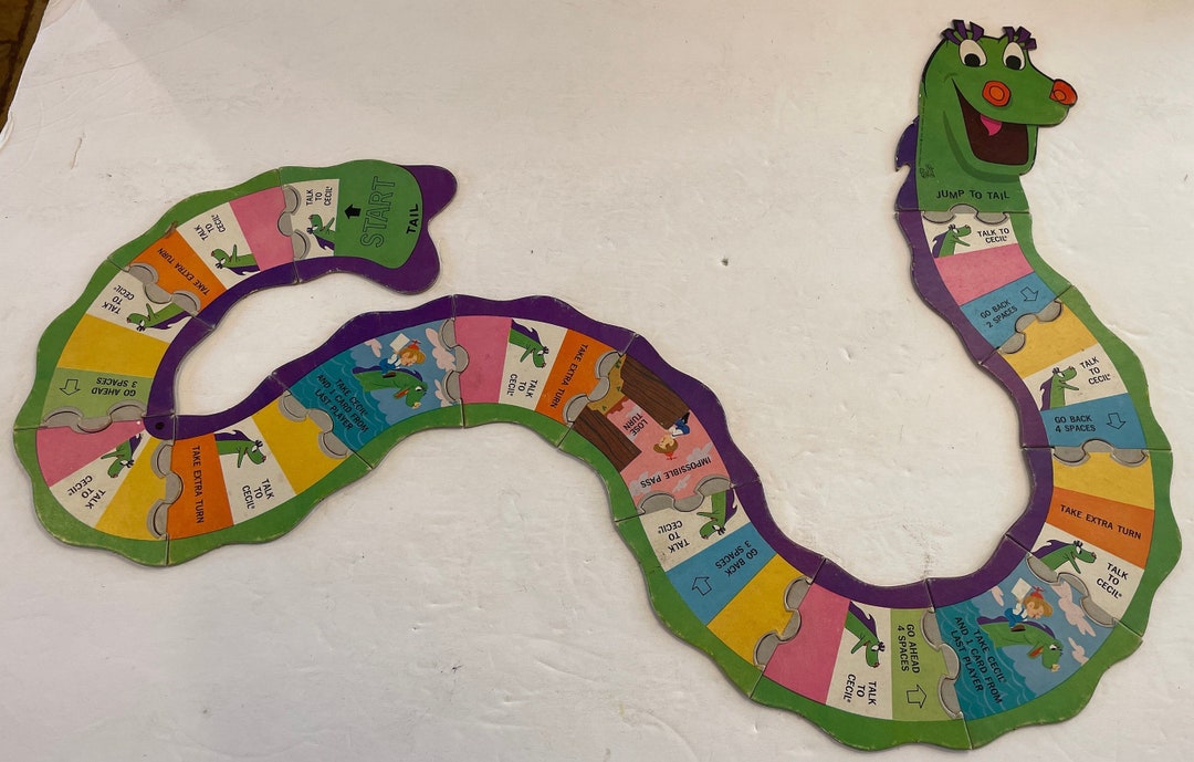 Beany and Cecil Toy Game Puzzle jump to Tail Bob Clampett Vintage 1940 ...