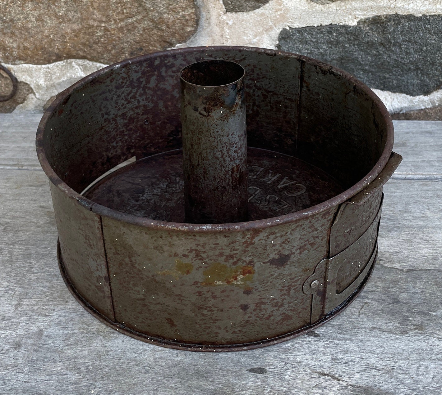 Vintage Cake Pan Angel Food Cake Pan Swans Down Flour Advertising ...