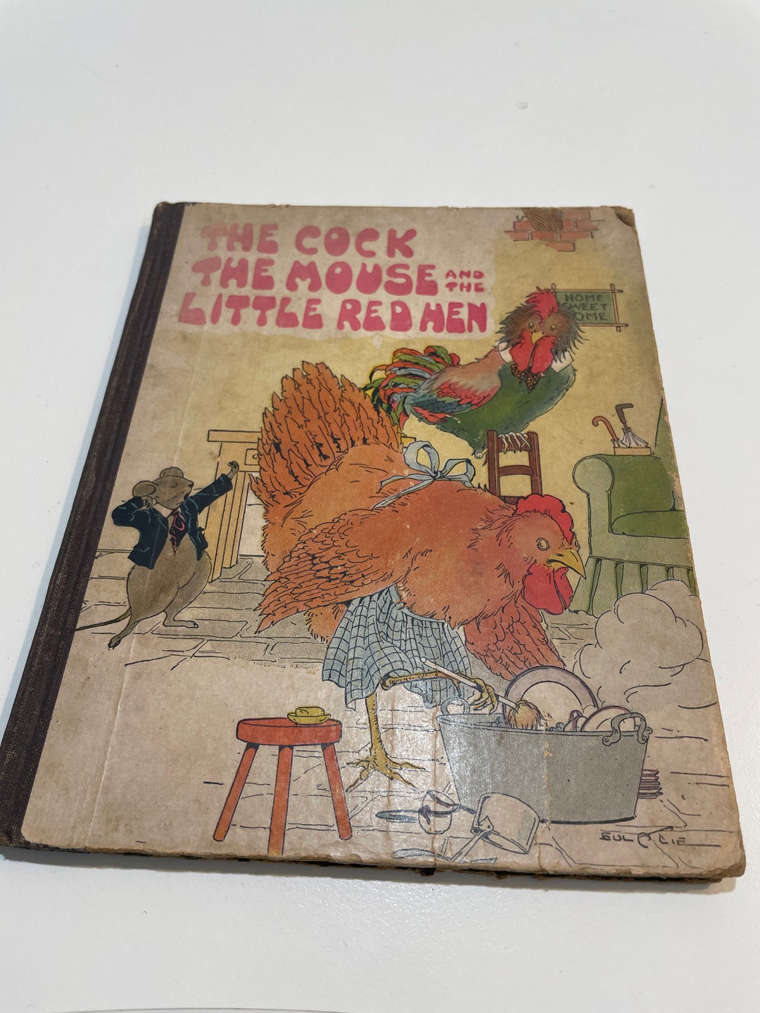 Antique Childrens Book the Cock the Mouse and the Little Red Hen - Etsy