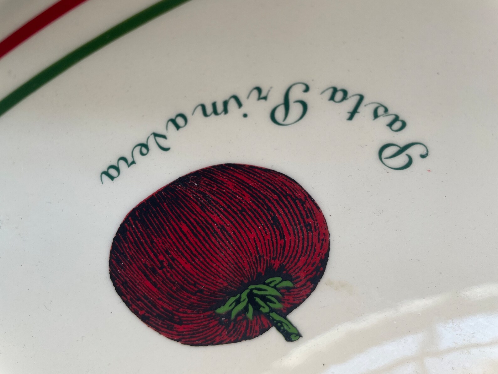 Vtg Large Pasta Bowl 13 Ceramic Made in Portugal Certified ...