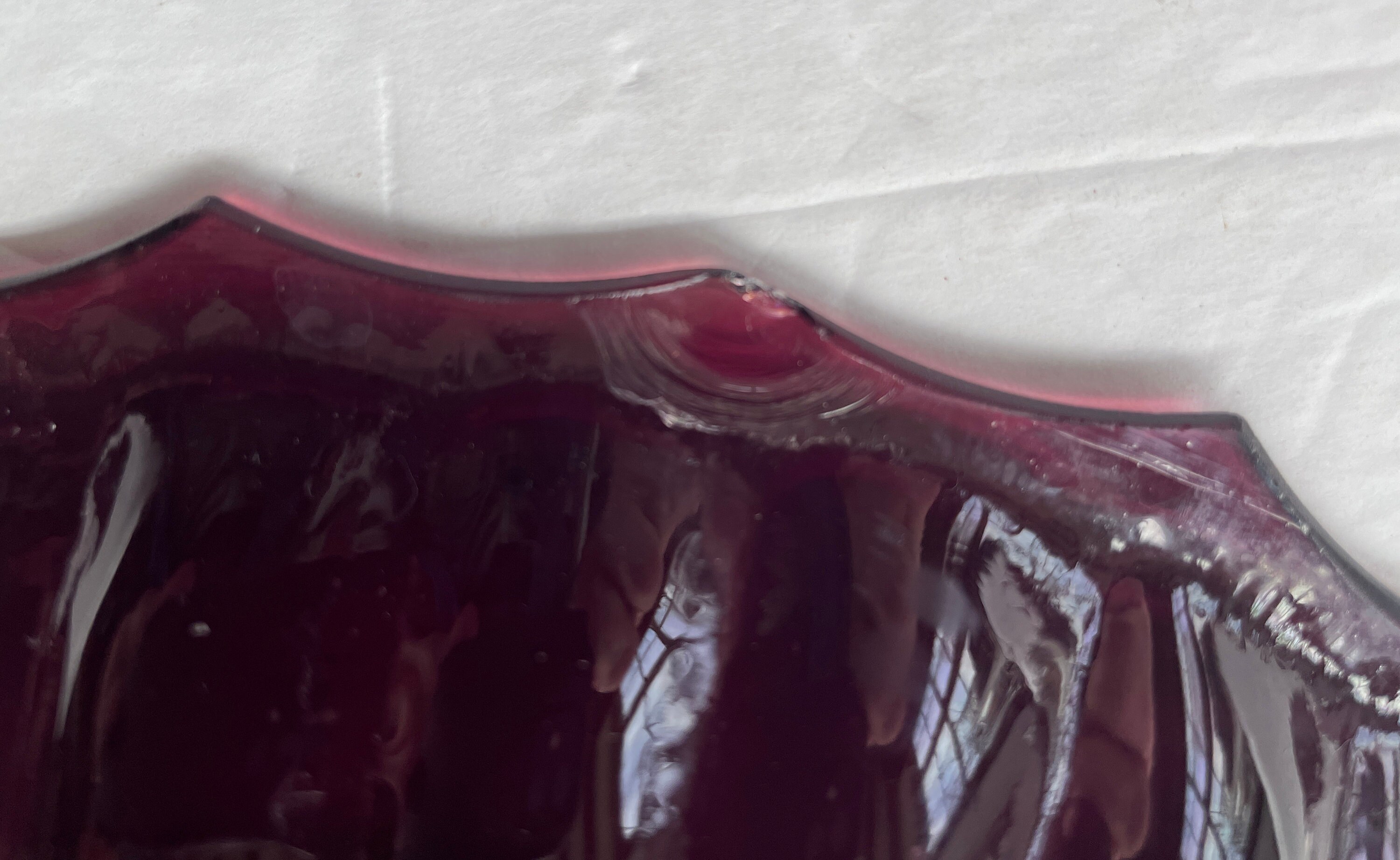 Amethyst Purple Glass Bowl Vintage Beautiful Art Glass - Etsy