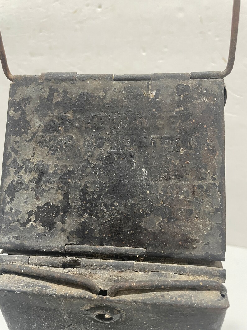 Antique WWI Lantern Folding Trench Military Lamp Original Mica ...