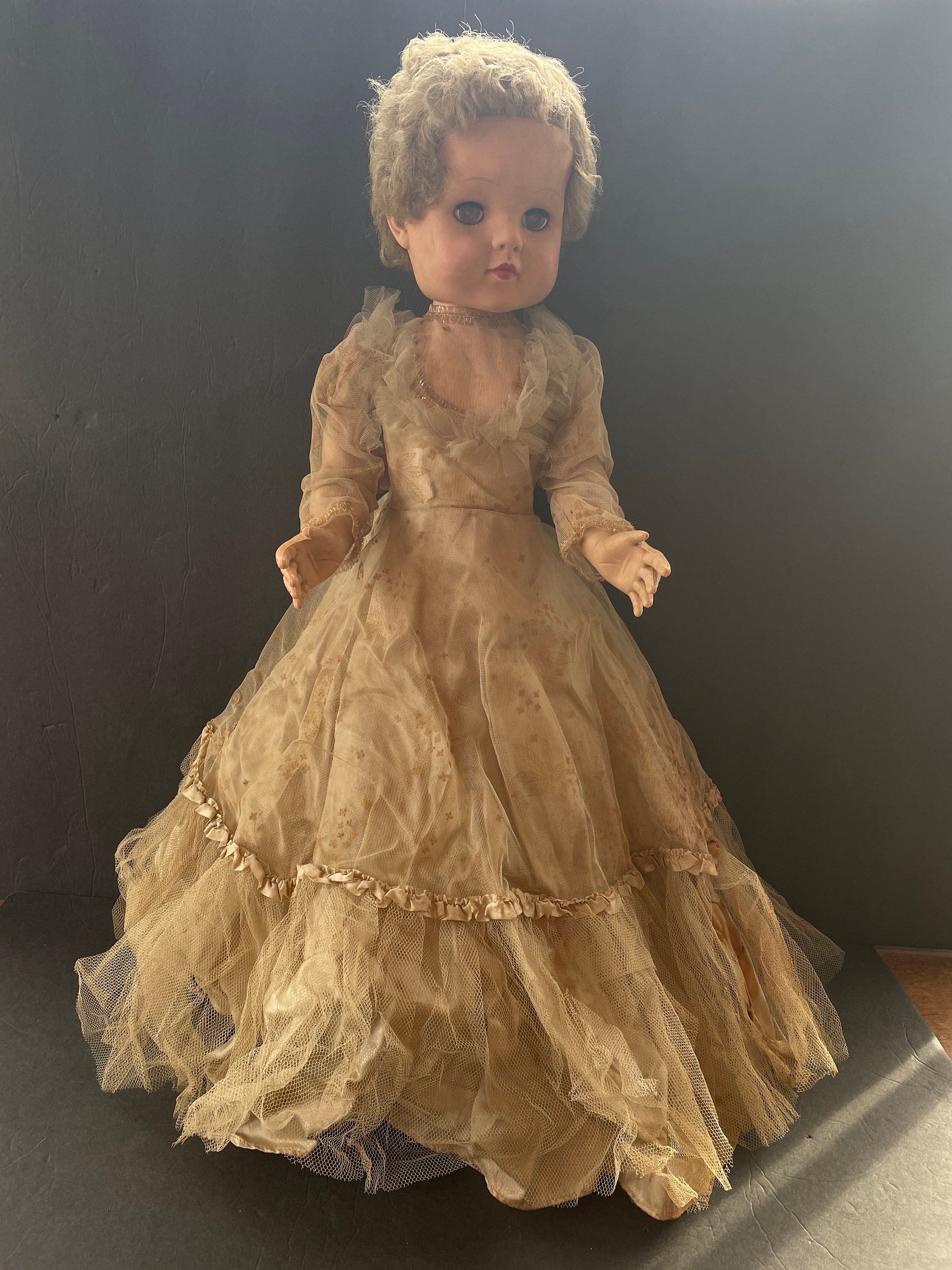 Vintage 1950s Walking Bride Doll 26 Tall Sleepy Eyes Eegee - Etsy