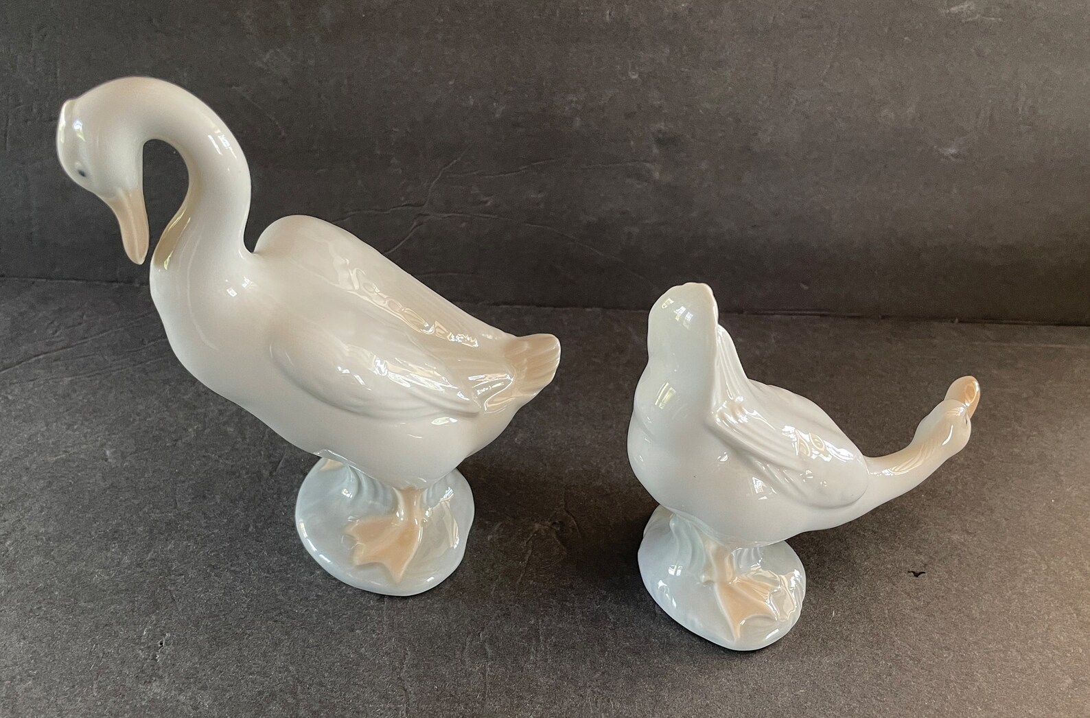 Não by Lladro Geese Porcelain Figurines Spain - Etsy