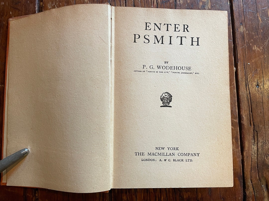 Enter Psmith by P.G. Wodehouse Vintage Hardcover Book First Edition ...