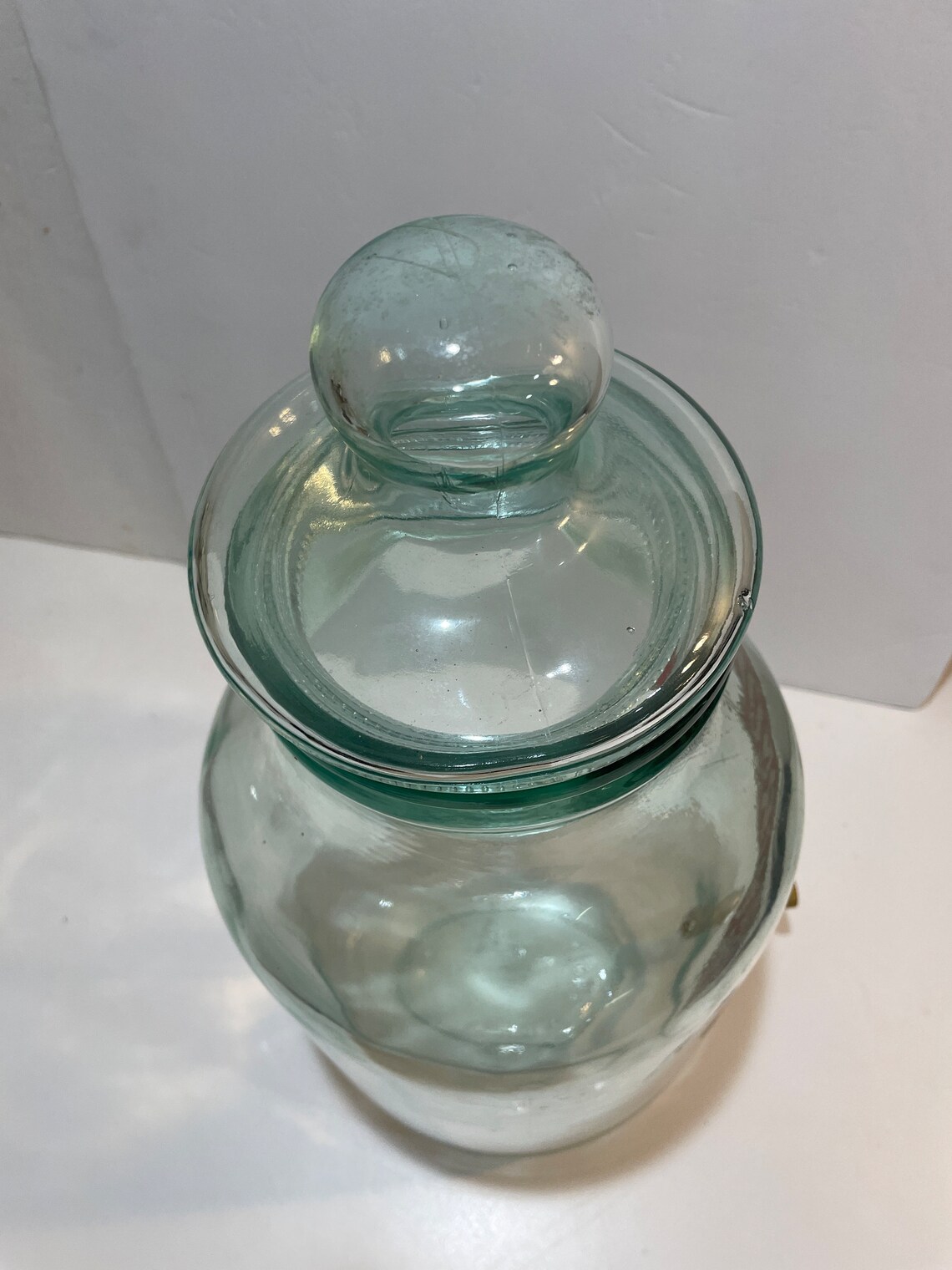 Vintage Smirnoff Vodka Infusion Decanter Dispenser Jar Green Glass ...