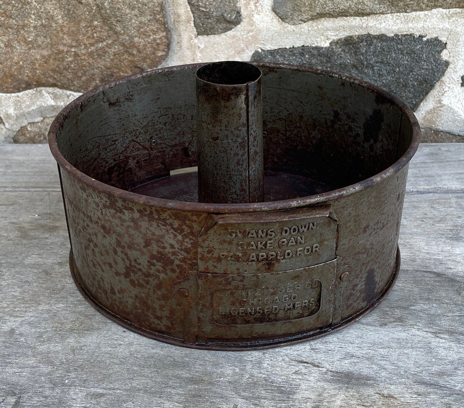 Vintage Cake Pan Angel Food Cake Pan Swans Down Flour Advertising ...