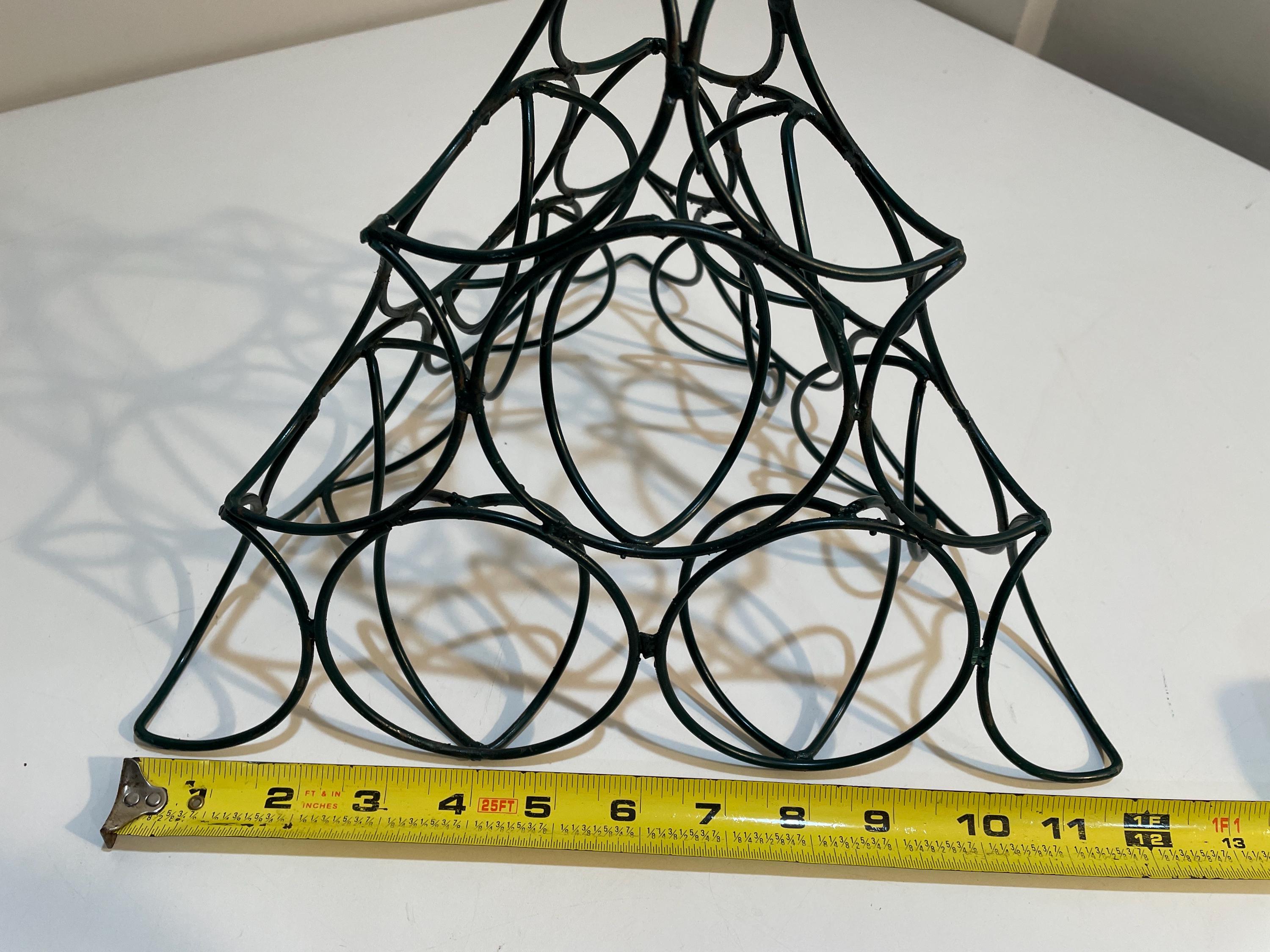 Mid Century Modern Metal Fruit Pyramid Apple Tree Orange Christmas ...