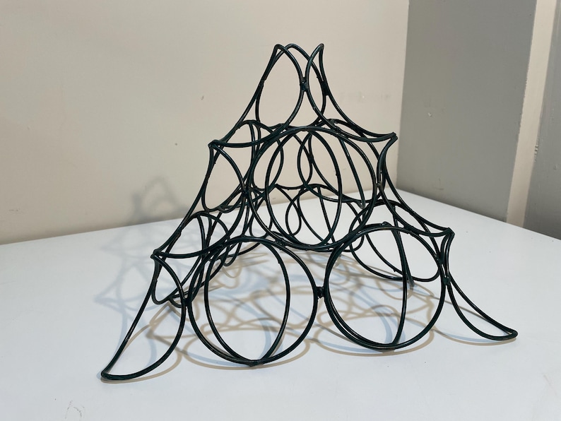 Mid Century Modern Metal Fruit Pyramid Apple Tree Orange Christmas ...