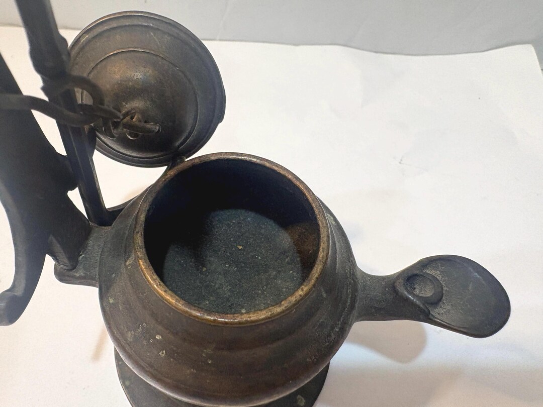 Antique Bronze Khorasan Hanging Oil Lamp Betty Lamp Primitive Light - Etsy