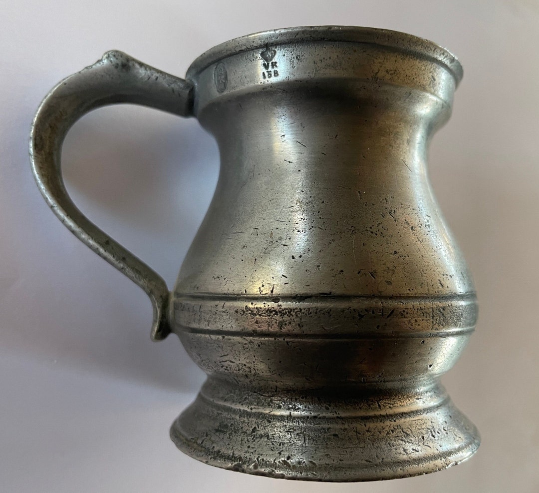 Antique English Pewter Tankard, 1800s Quarter-pint Cup - Etsy