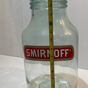 Vintage Smirnoff Vodka Infusion Decanter Dispenser Jar Green Glass ...