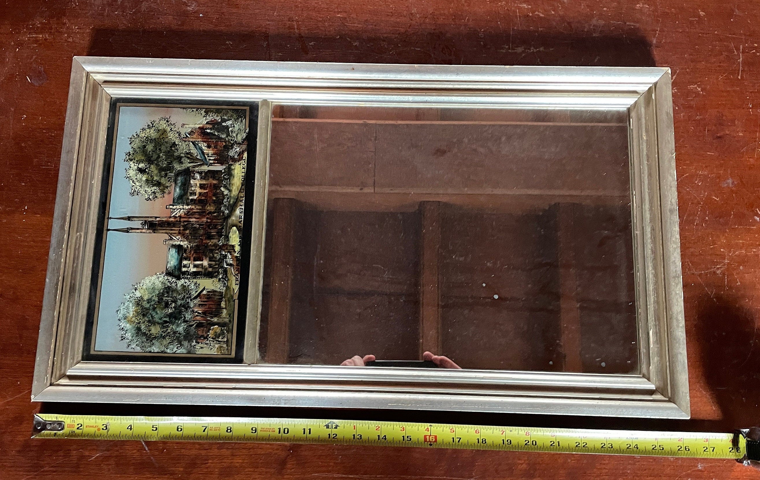 Franklin and Marshall College Mirror Reverse Painting on Glass Eglomise ...