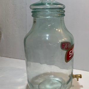 Vintage Smirnoff Vodka Infusion Decanter Dispenser Jar Green Glass ...