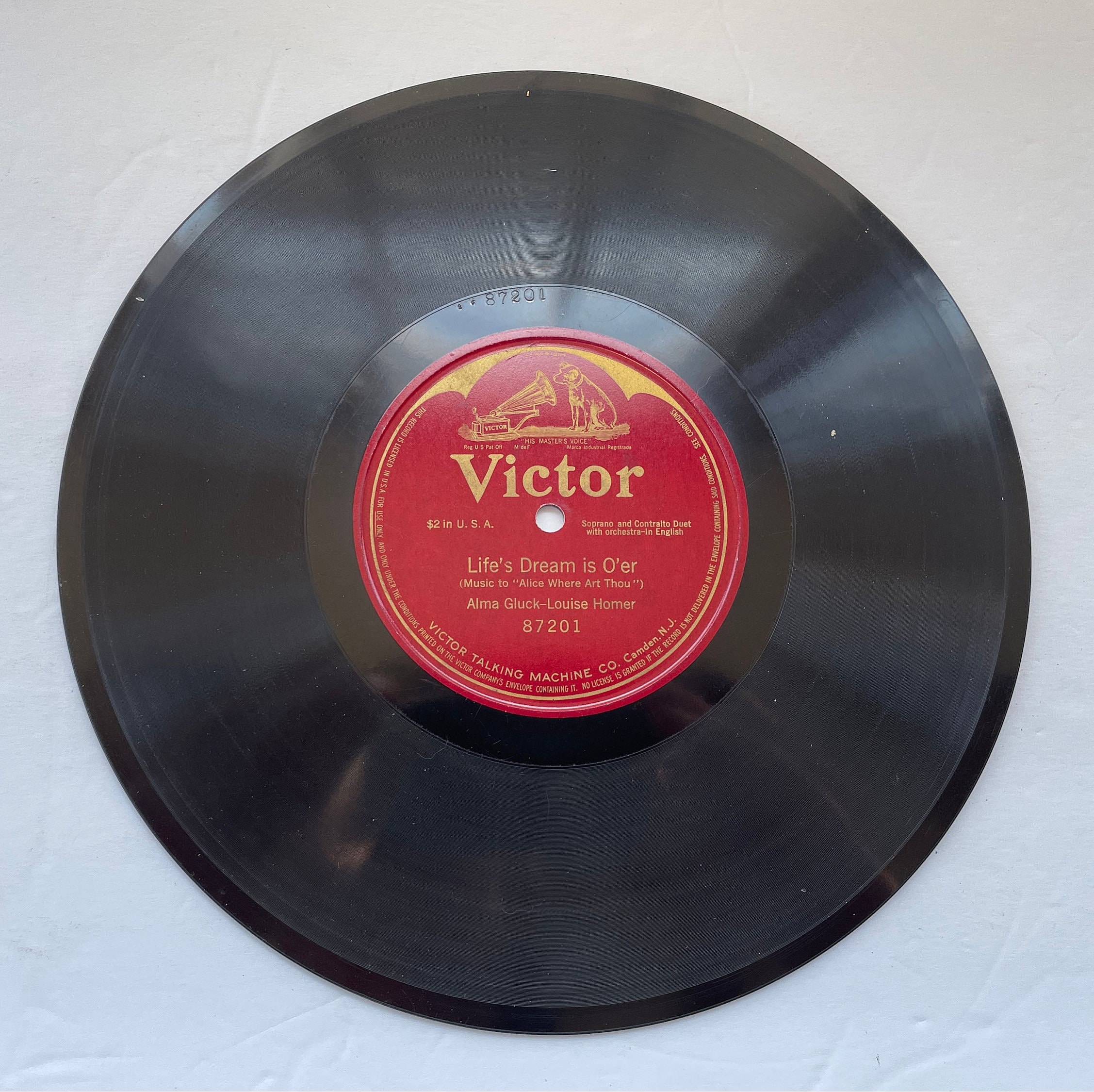 Vintage Victor Record Shellac 78 Rpm Antique Victrola RCA - Etsy