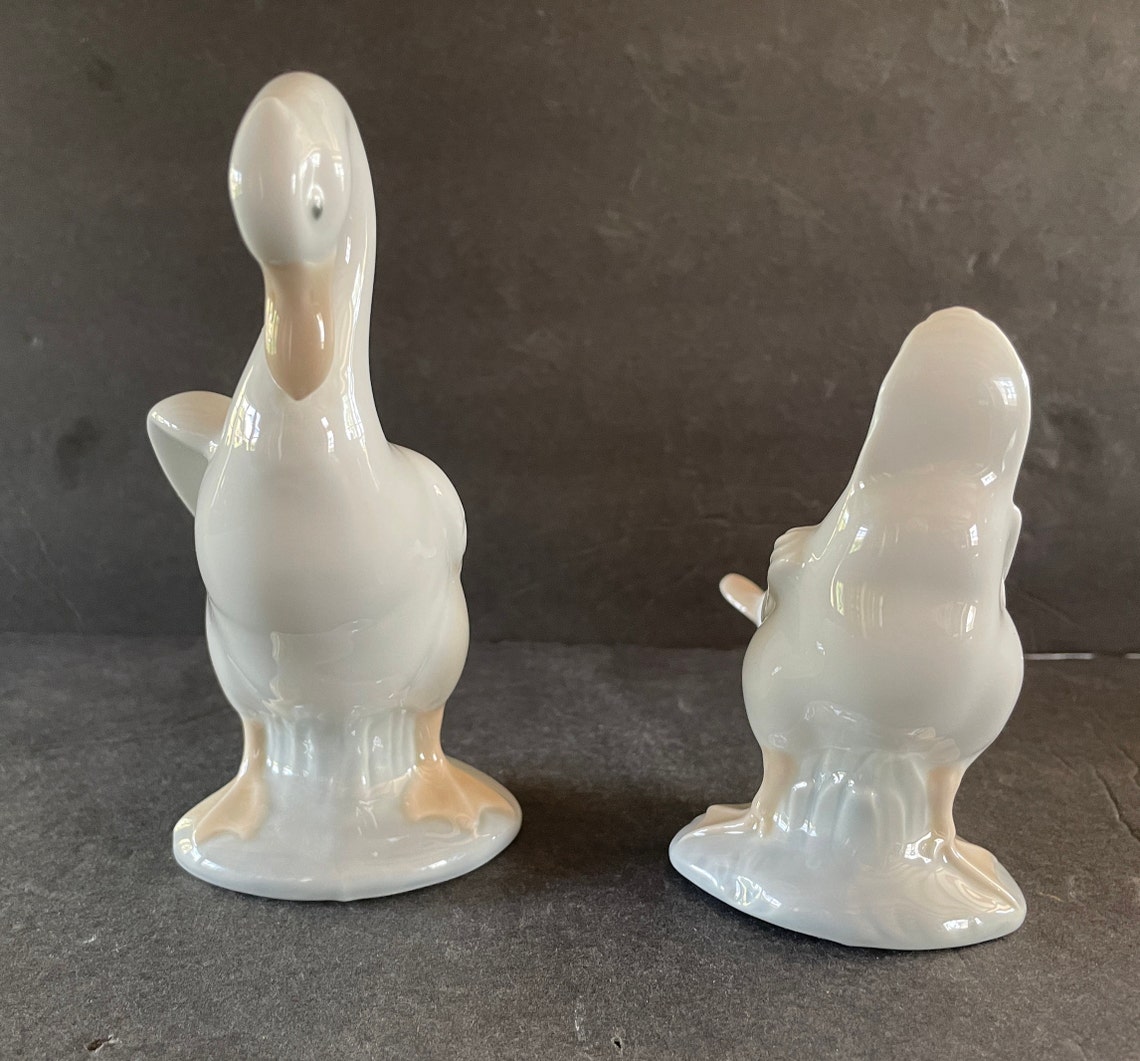 Não by Lladro Geese Porcelain Figurines Spain - Etsy