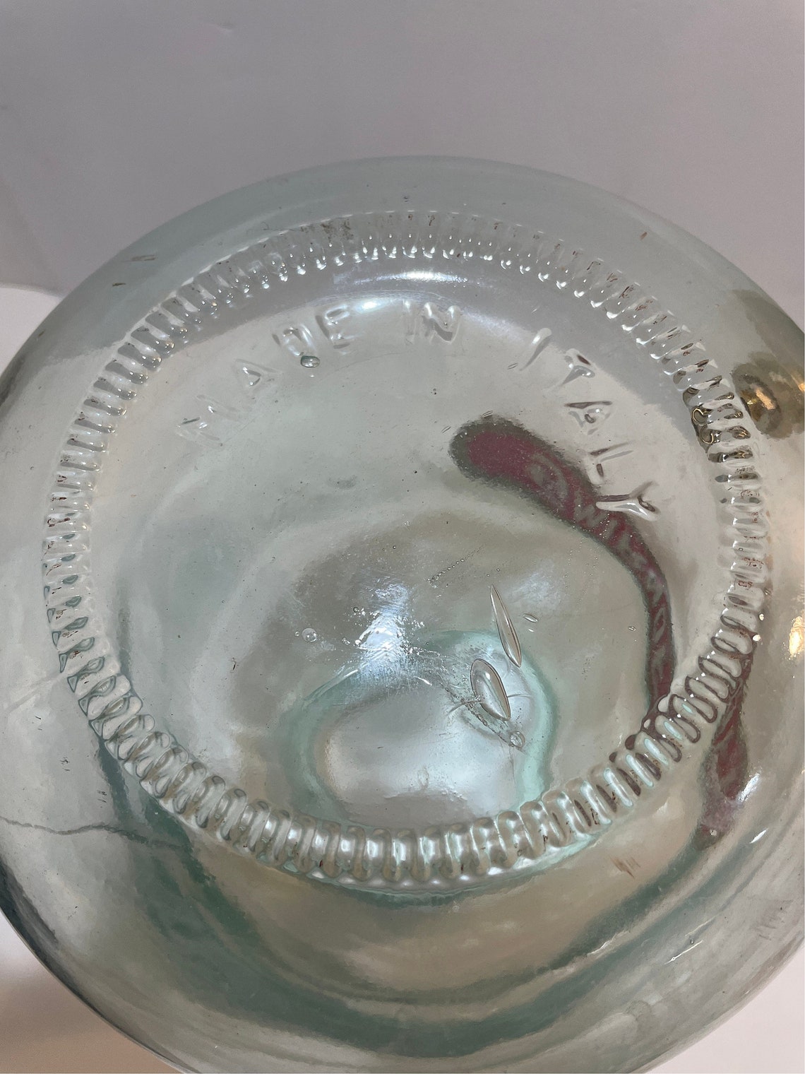 Vintage Smirnoff Vodka Infusion Decanter Dispenser Jar Green Glass ...
