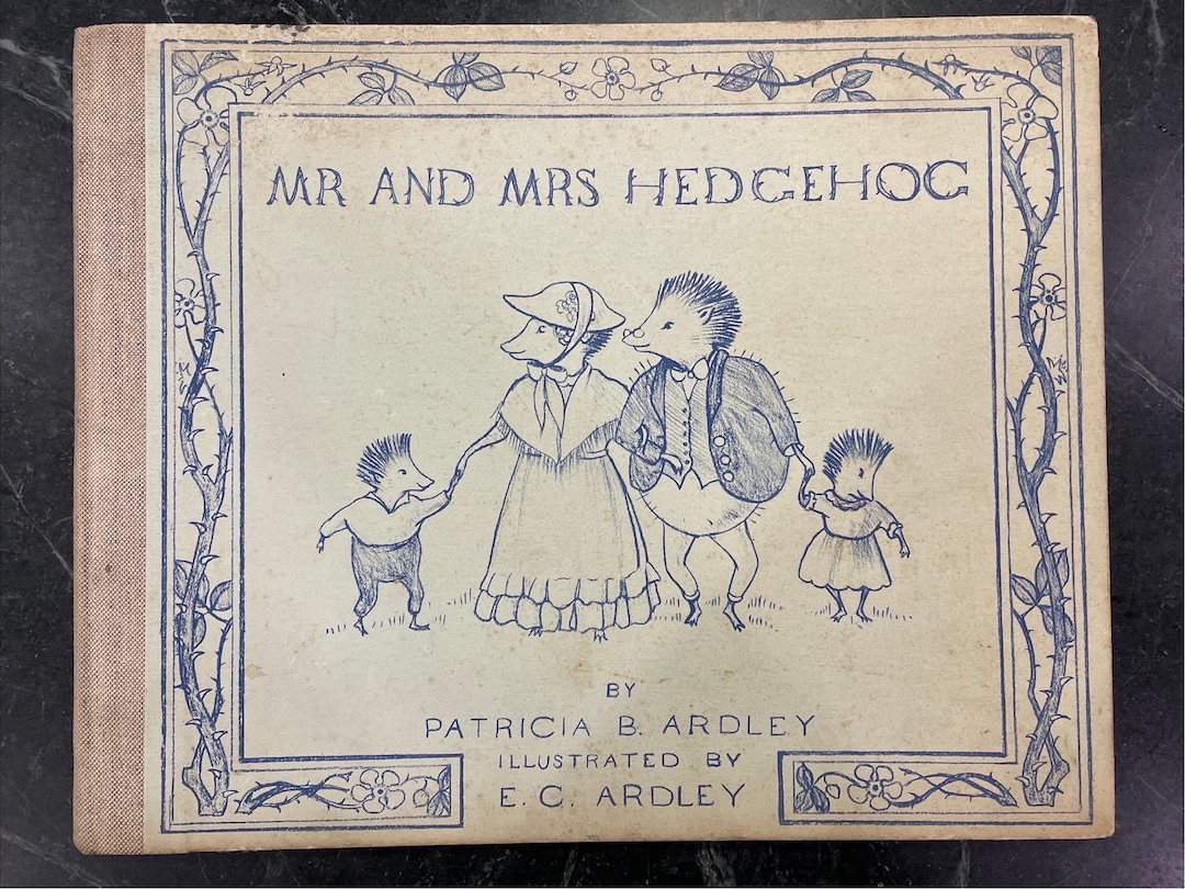 Vintage 1936 Mr. and Mrs. Hedgehog Children's Book, Illustrated Antique ...