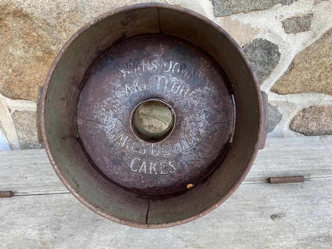 Vintage Cake Pan Angel Food Cake Pan Swans Down Flour Advertising ...
