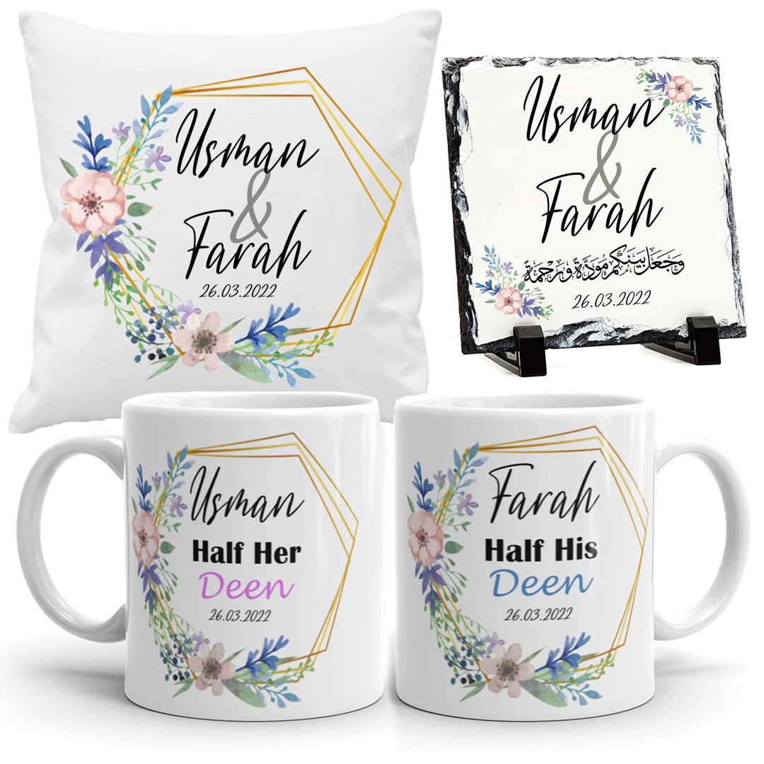 Personalised Wedding Islamic Gift, Nikkah, Gift Set, Islamic Gifts ...