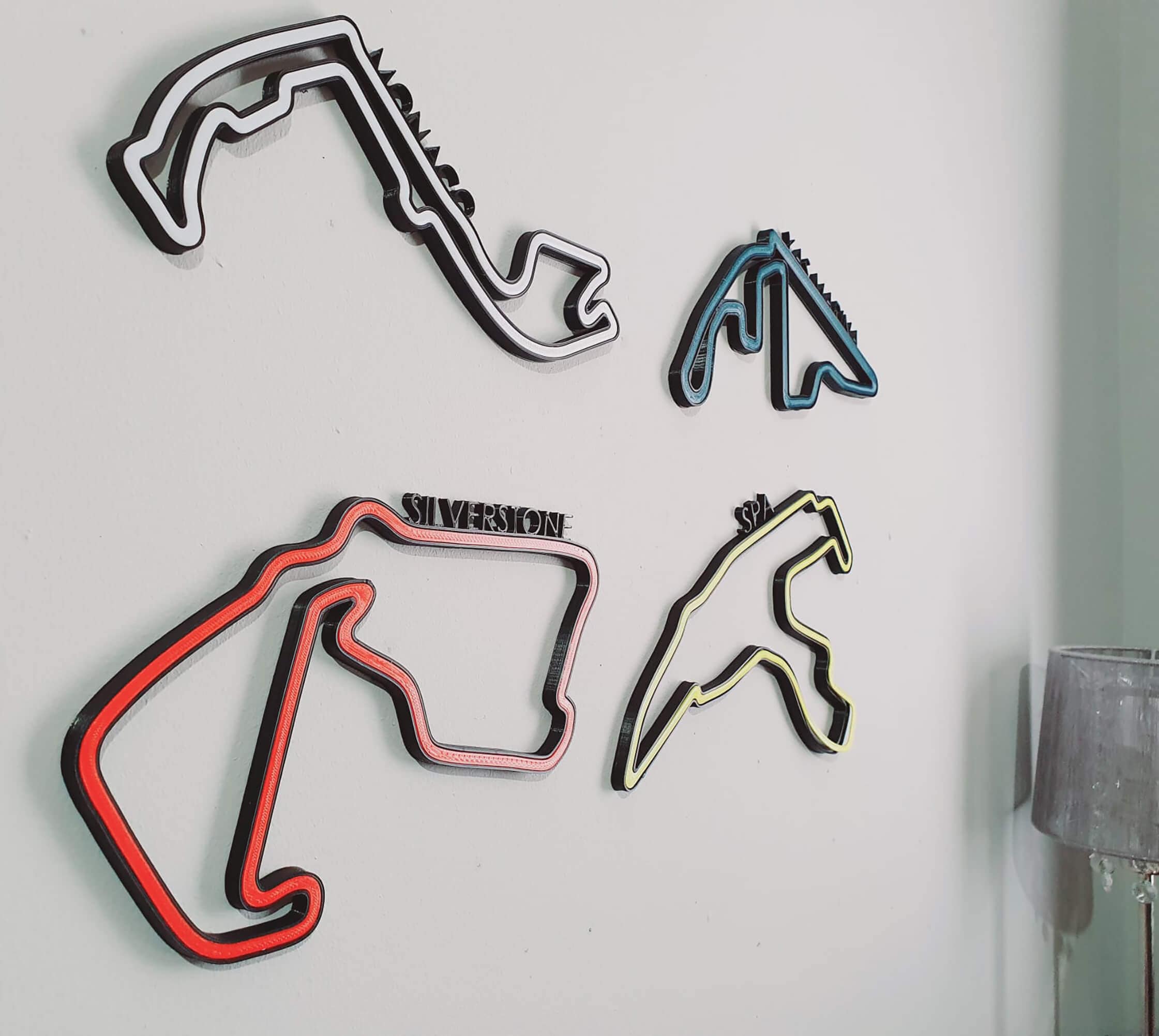 Formula 1 Race Track 3D Wall Art: Customisable Circuit Collection - Etsy UK