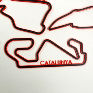 Formula 1 Track, Wall Art Circuit Collection, Race Track, World Race ...
