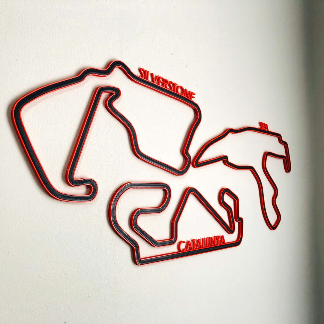 Formula 1 Race Track, Formula 1 3D Wall Art, Circuit Collection, World ...