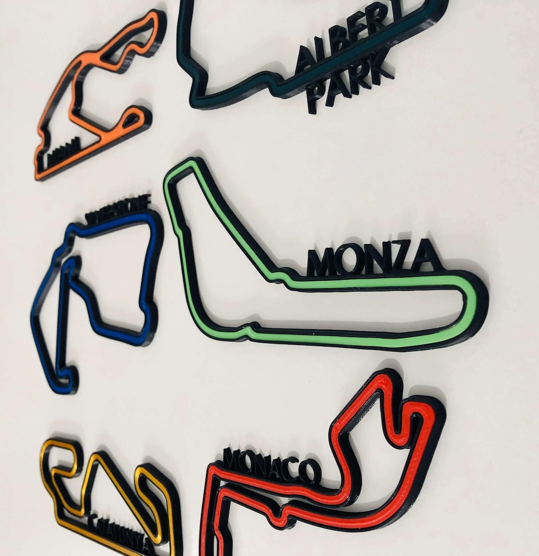 F1 Circuit 3D Wall Art: Customisable Race Track Collection - Etsy UK