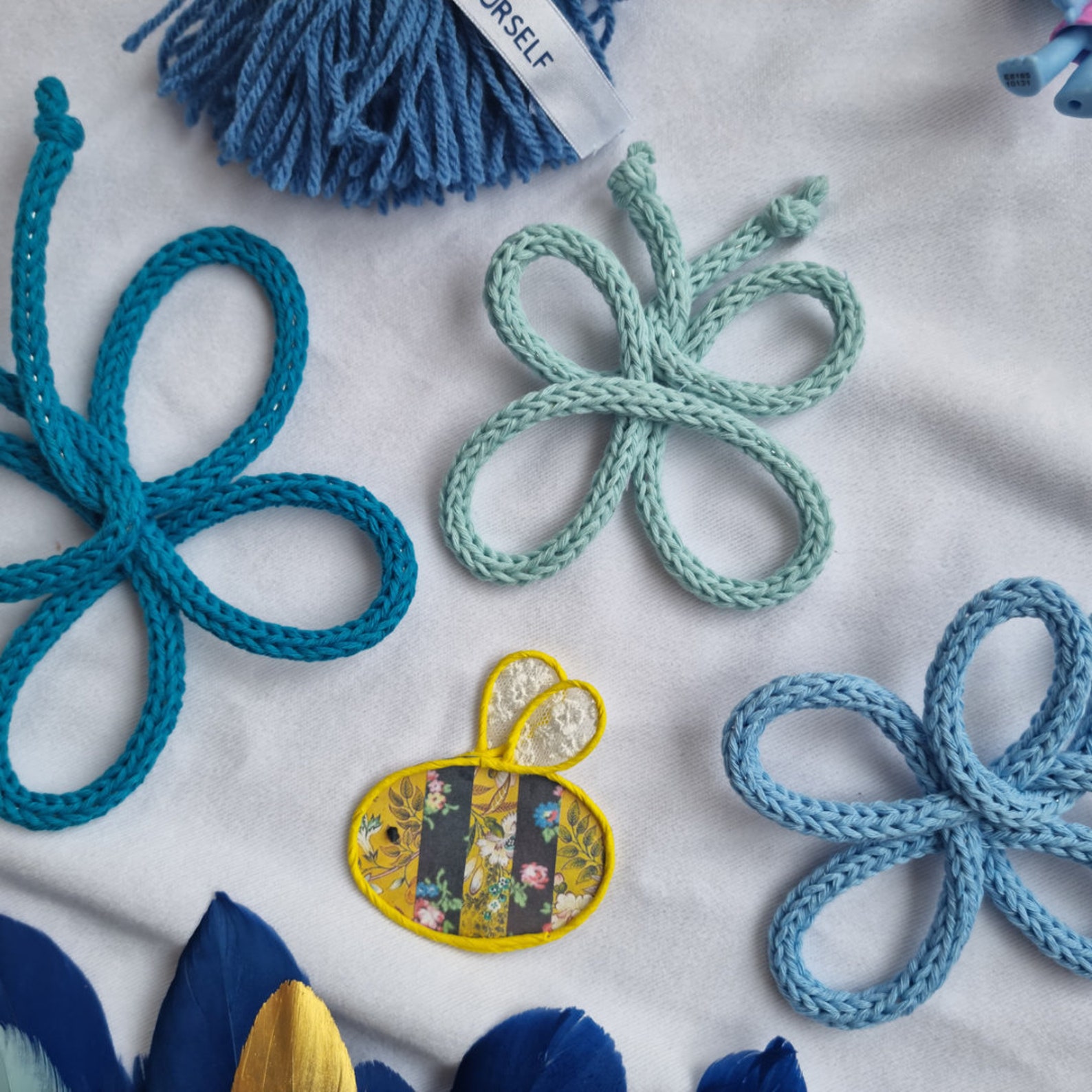 Knitted Wire Butterfly | Butterfly Shape | Butterfly Decor | Wire Shape ...