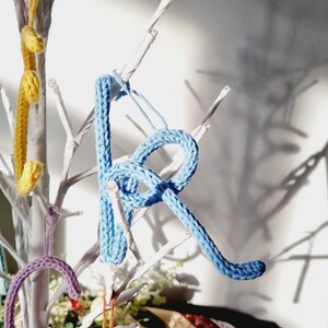 Individual Knitted Wire Initials L Wire Letters L Ampersand L Single ...