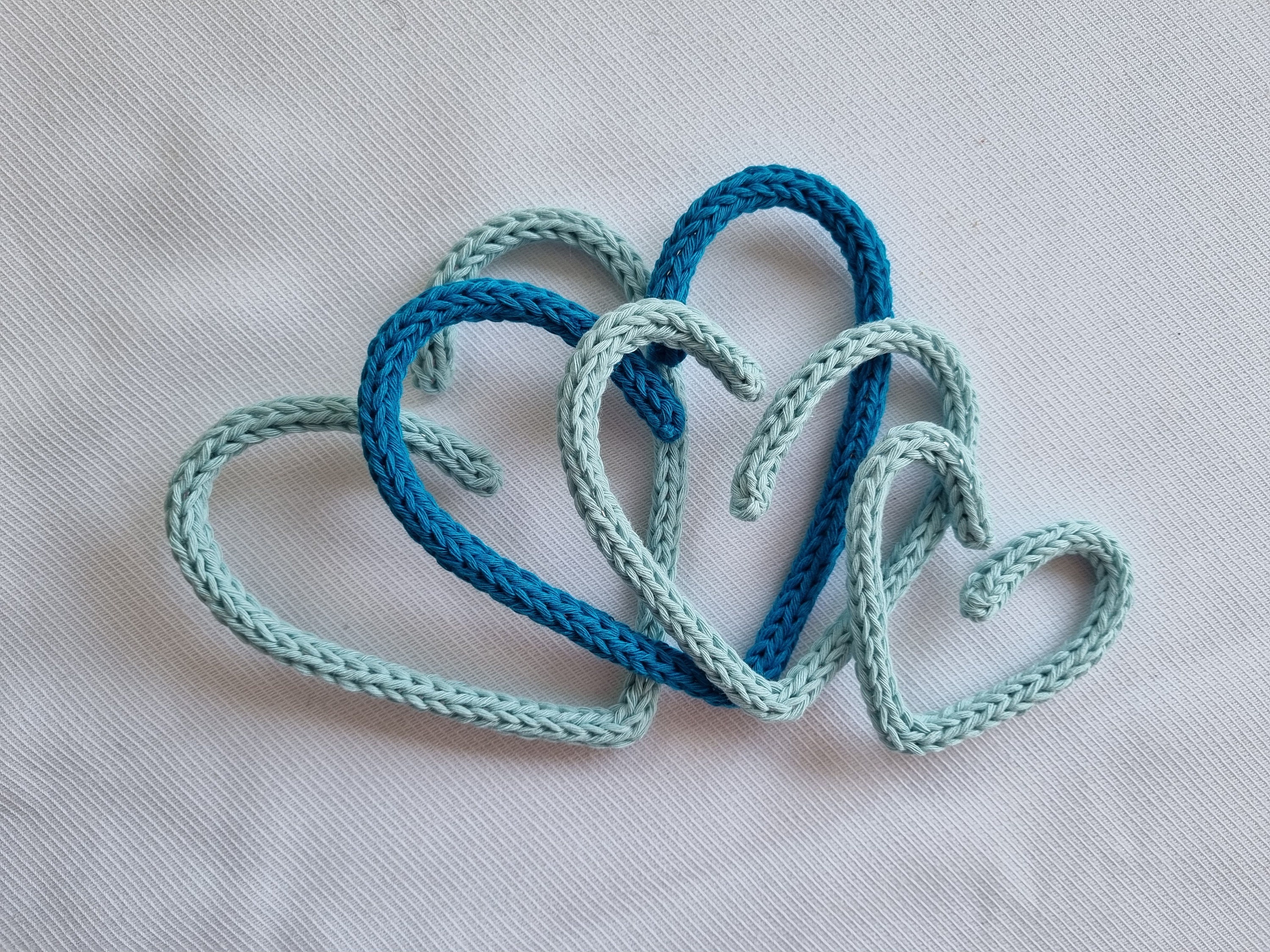 Knitted Wire Heart Knitted Wire Shape Heart Decoration | Etsy