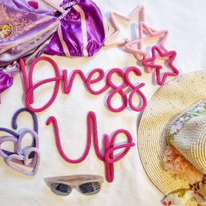 Knitted Word Sign | Customisable Words | Wire Word Signs | Play Sign ...