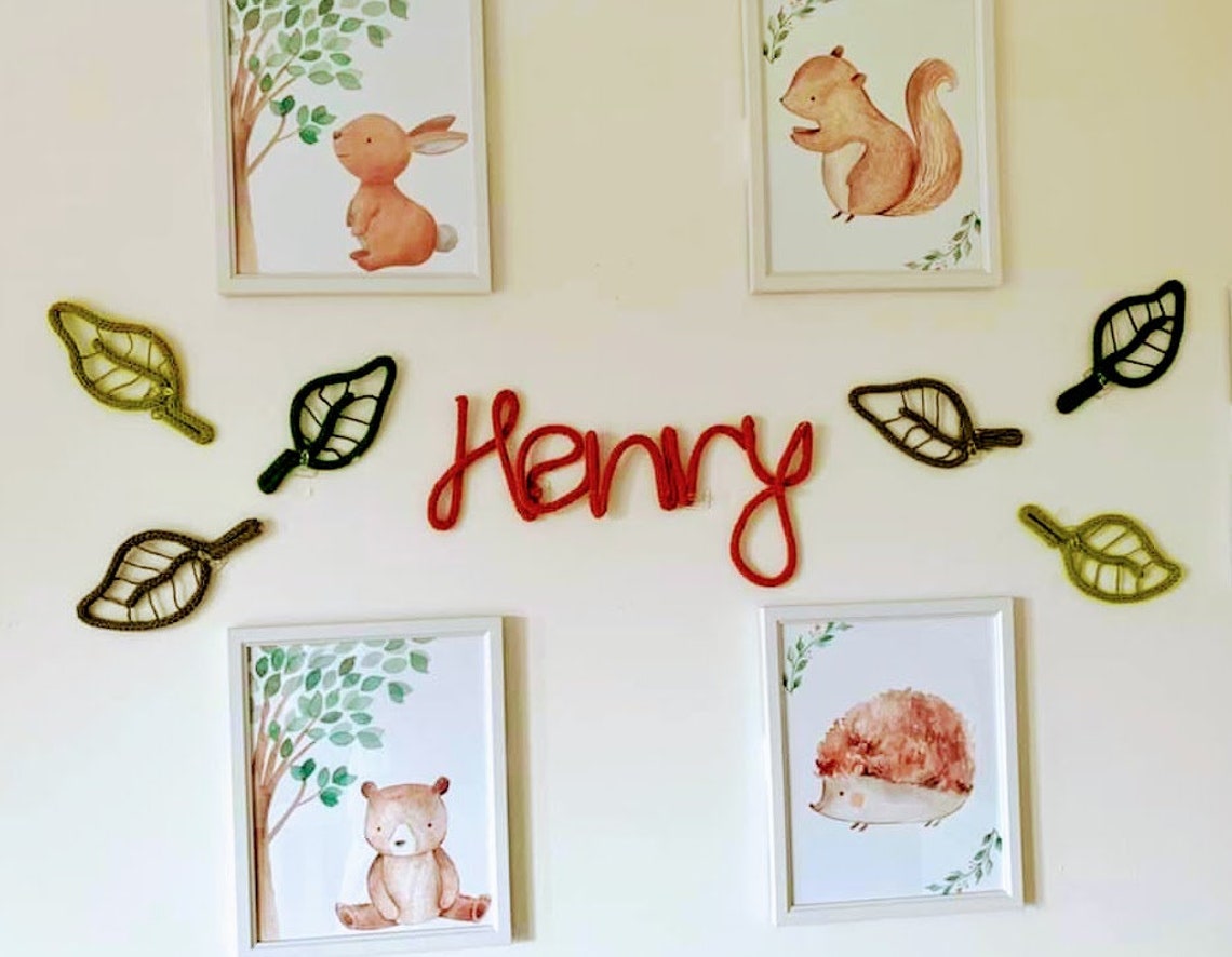 Knitted Wire Leaf | Leaf Shape | Leaf Decor | Wire Shape | Knitted Leaf ...