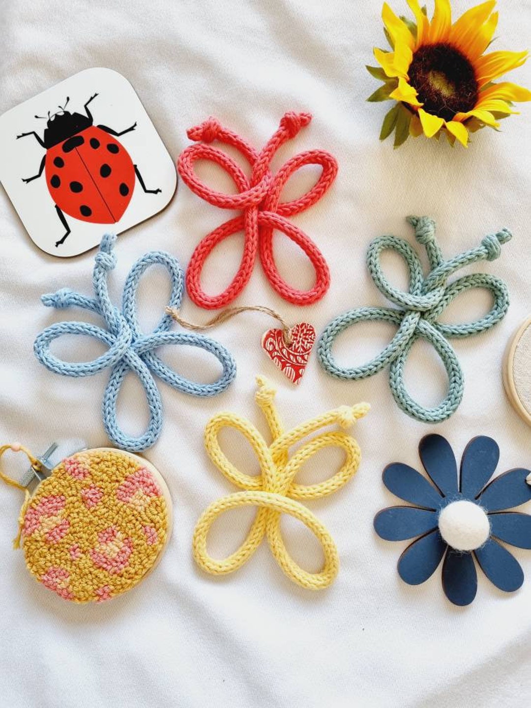 Knitted Wire Butterfly | Butterfly Shape | Butterfly Decor | Wire Shape ...