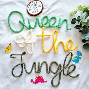 King/queen of the Jungle Wire Sign Welcome to the Jungle L Play Room L ...