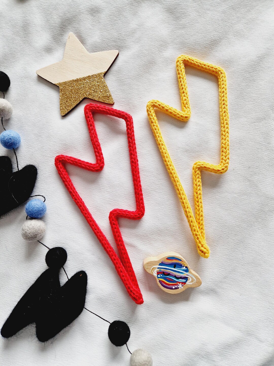 Lightning Bolt L Wire Lightning Bolt L Lightning Shape L Knitted Wire ...