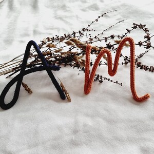Individual Knitted Wire Initials L Wire Letters L Ampersand L Single ...