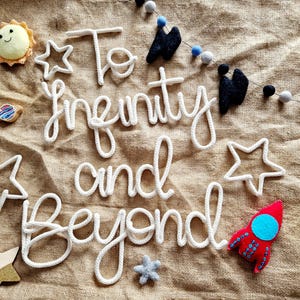 To Infinity and Beyond Sign L Space Theme Nursery L Kids Room Decor L ...