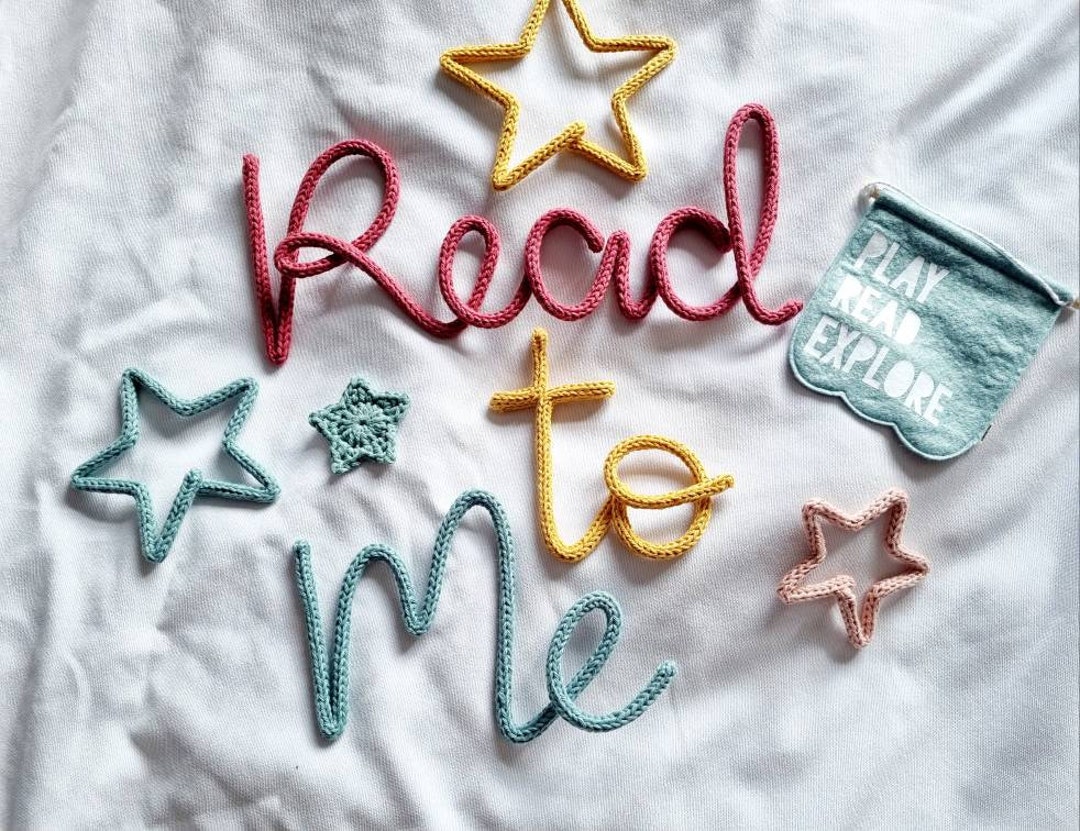 Knitted Word Sign Customisable Words Wire Word Signs - Etsy UK
