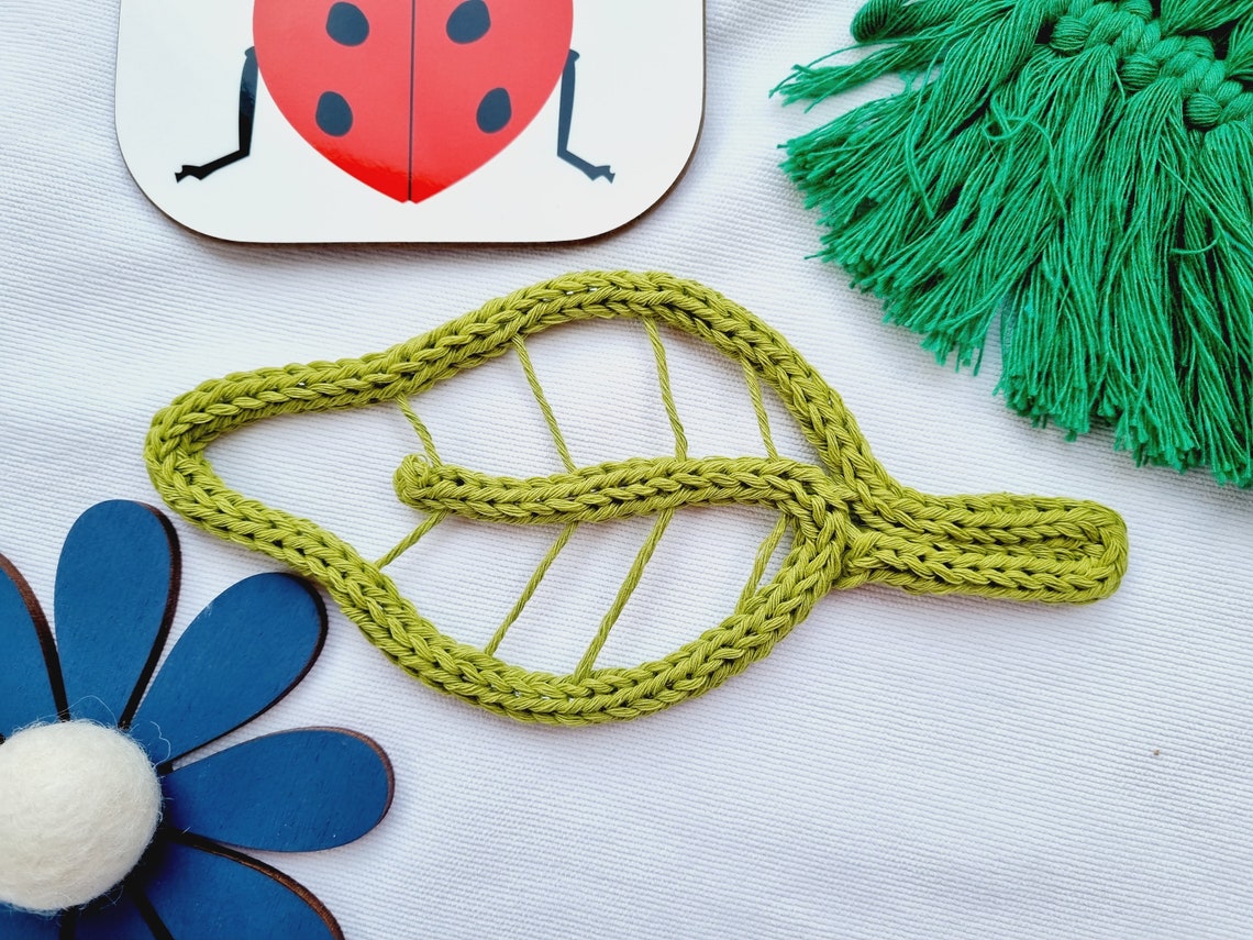 Knitted Wire Leaf | Leaf Shape | Leaf Decor | Wire Shape | Knitted Leaf ...