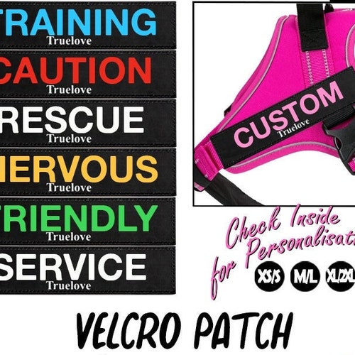 Custom / Personalized Harness Dog Patches Set of 2 - Etsy